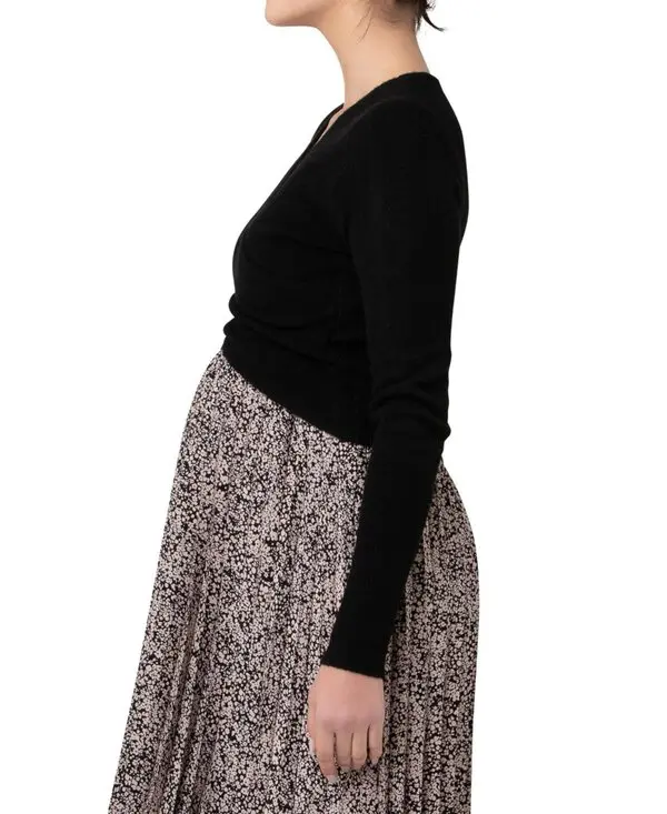 RIPE MATERNITY Willa Nursing Knit Sweater - Black