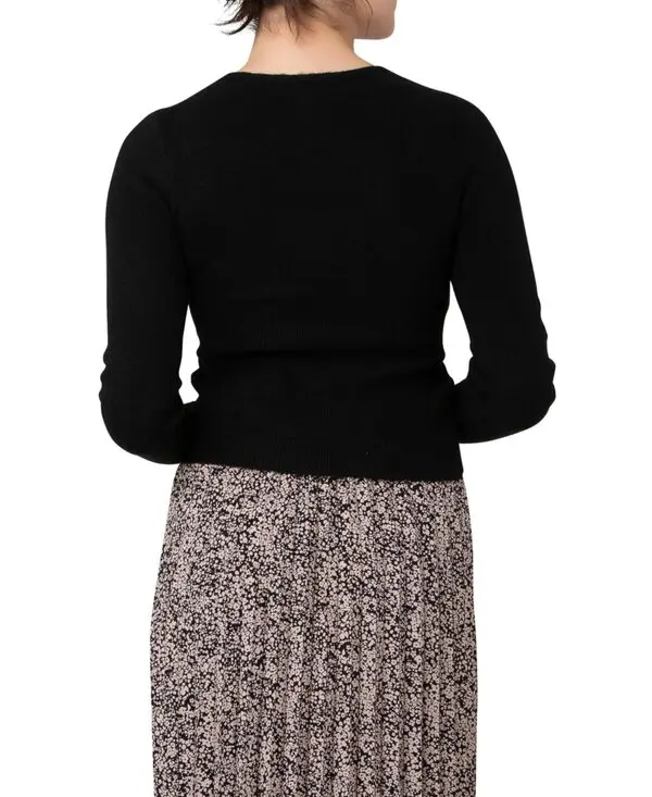 RIPE MATERNITY Willa Nursing Knit Sweater - Black