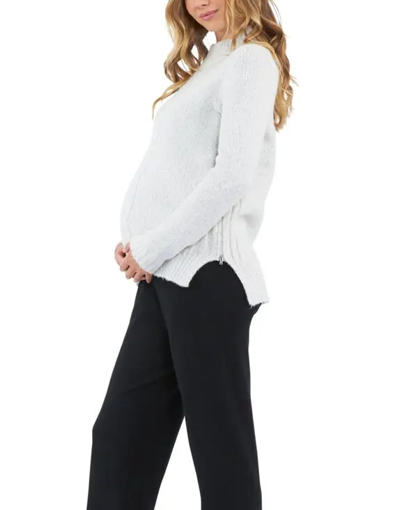 RIPE MATERNITY Cable Nursing Knit Sweater