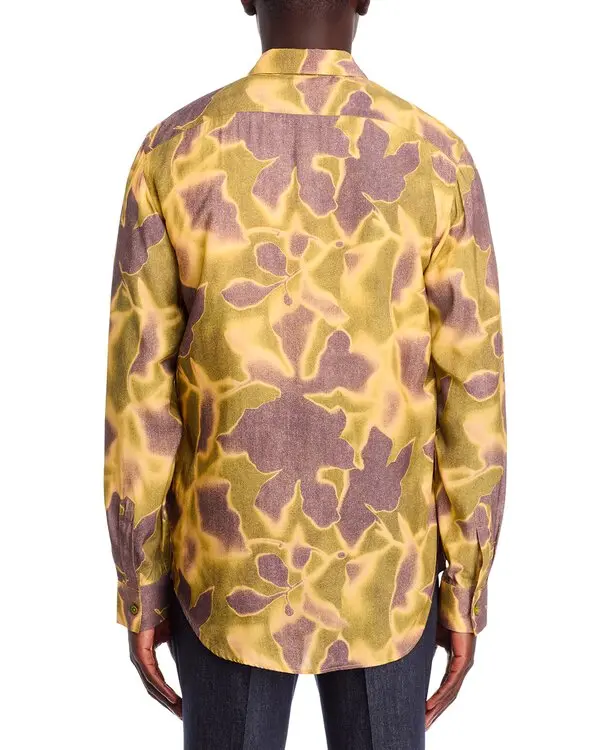 Paul Smith Long Sleeve Button Front Printed Shirt