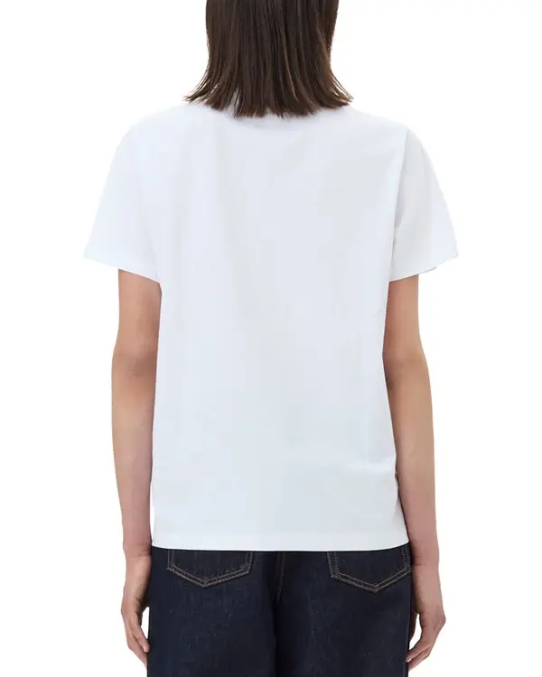 GANNI Basic Jersey Relaxed Tee - Leopard