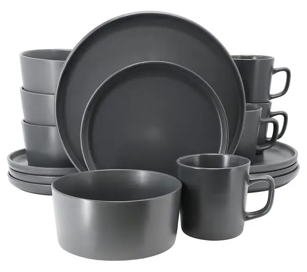 ELAMA Luxmatte 16 Piece Dinnerware Set - One-color