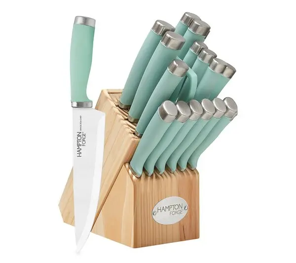 HAMPTON FORGE Epicure Pistachio 17 Pc Block Set - One-color