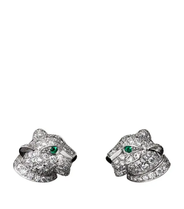 Cartier Panthère De Earrings - White