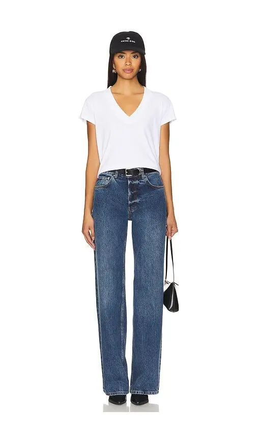 Lamade Suri Deep V Cap Sleeve Tee