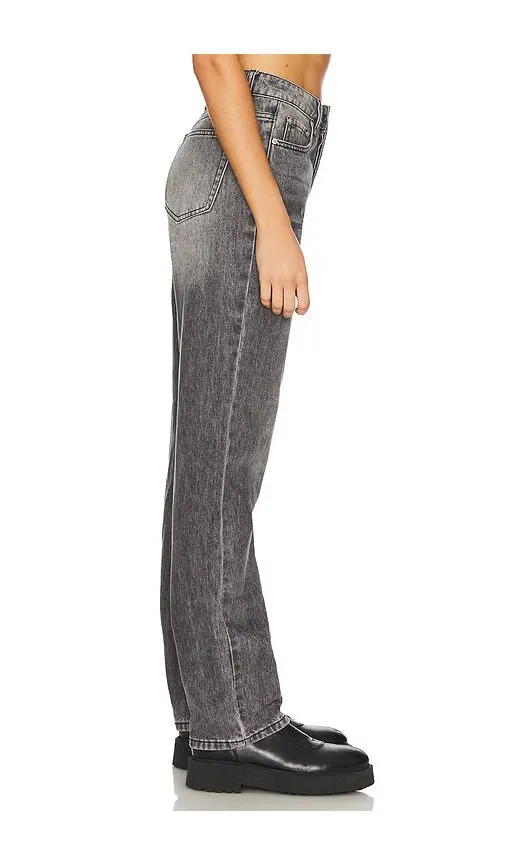 Superdown Lanie Rigid Denim Jeans - Washed Grey