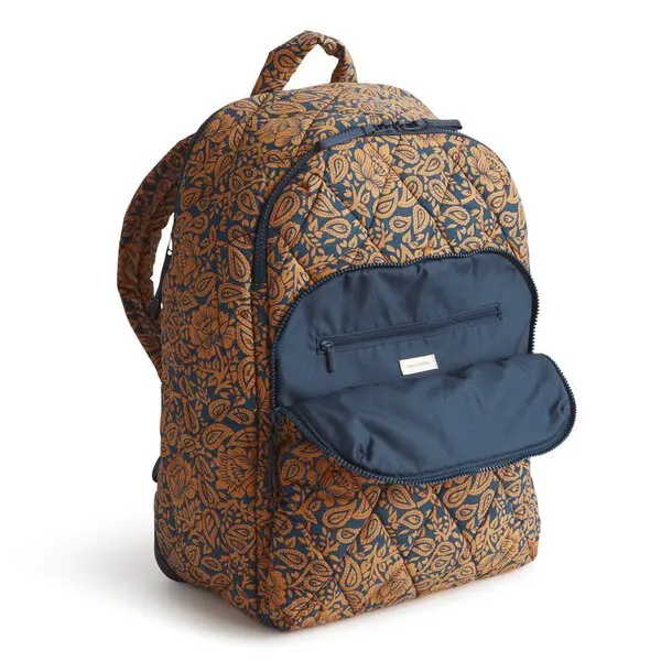 Vera Bradley Featherweight Westover Hybrid Backpack, Lotus Montage 32494672~brown_5.jpg main image 4