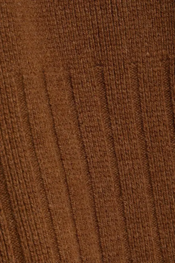 NILI LOTAN Everett Wool And Cashmere-blend Turtleneck Mini Dress