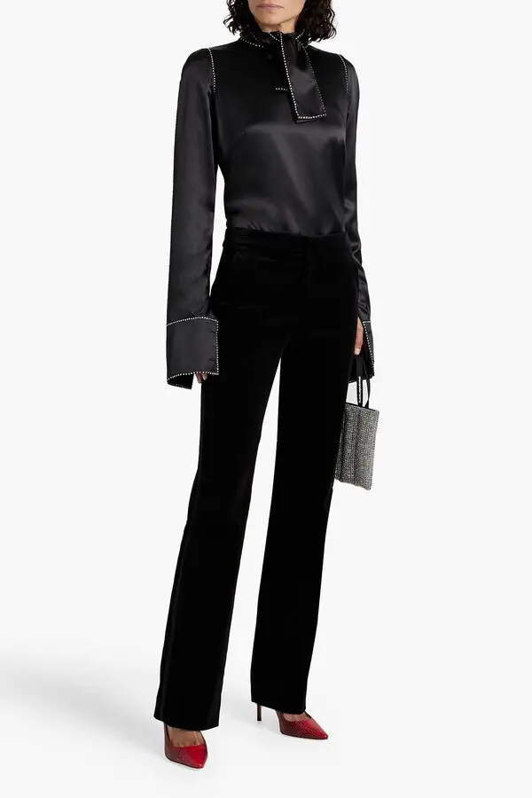 A.L.C. Ford Velvet Straight-leg Pants