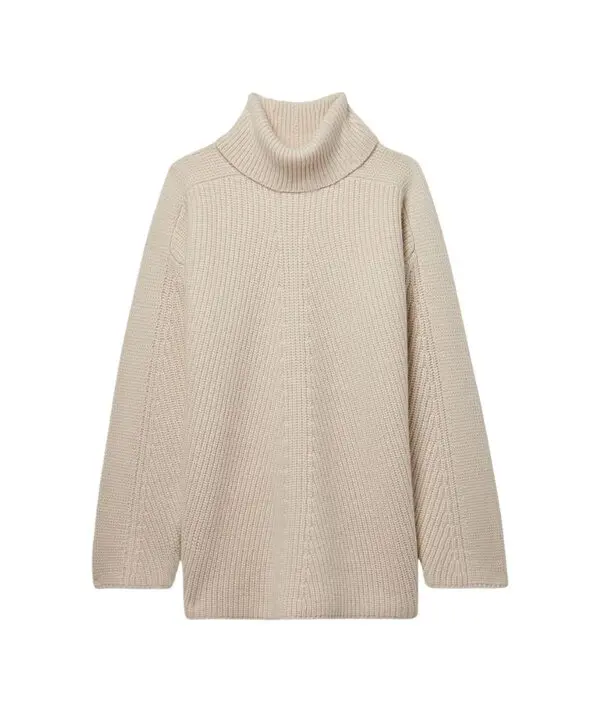 Co Ribbed Cashmere Turtleneck Sweater