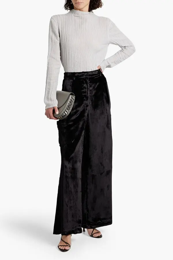 Loulou De Saison Loulou Studio Luli Velvet Cargo Pants