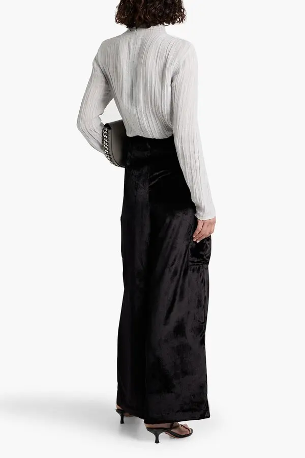 Loulou De Saison Loulou Studio Luli Velvet Cargo Pants
