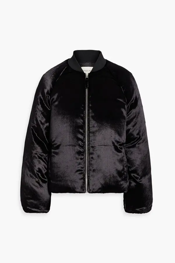 Loulou De Saison Loulou Studio Lafu Velvet Bomber Jacket