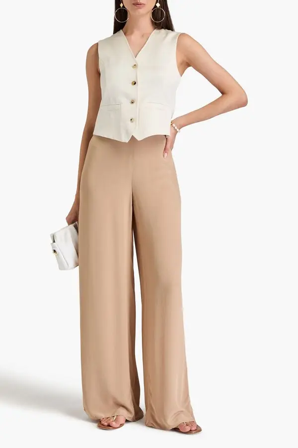 Theory Crepe Wide-leg Pants