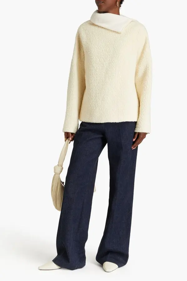 LE17SEPTEMBRE Bouclé Turtleneck Top