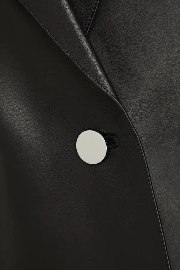 Theory Leather Blazer - Black