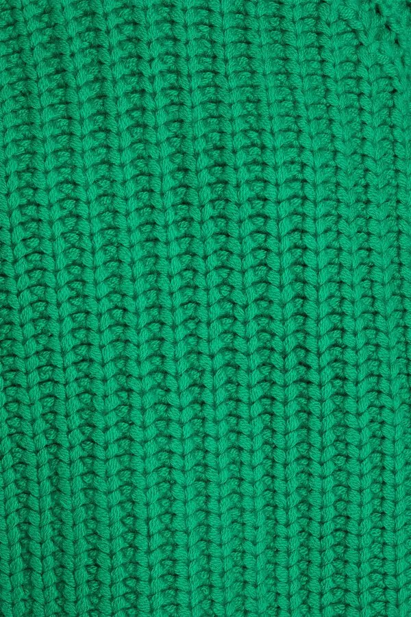 Vince Ribbed Wool And Cashmere-blend Turtleneck Sweater - Green