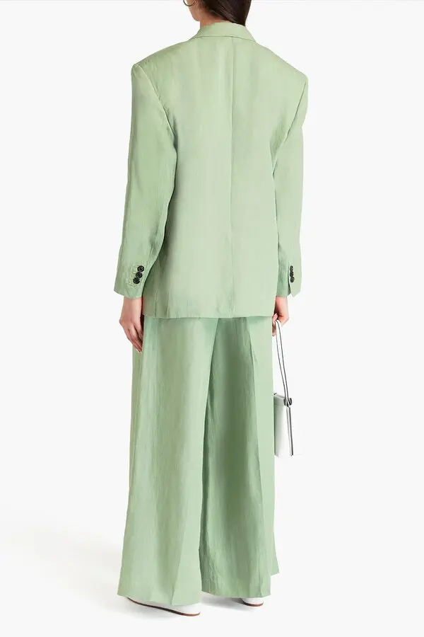 Theory Linen Blazer - Leaf Green