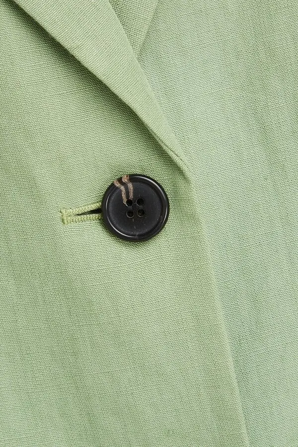Theory Linen Blazer - Leaf Green