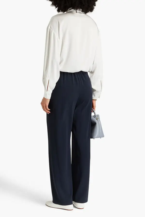Theory Crepon Straight-leg Pants