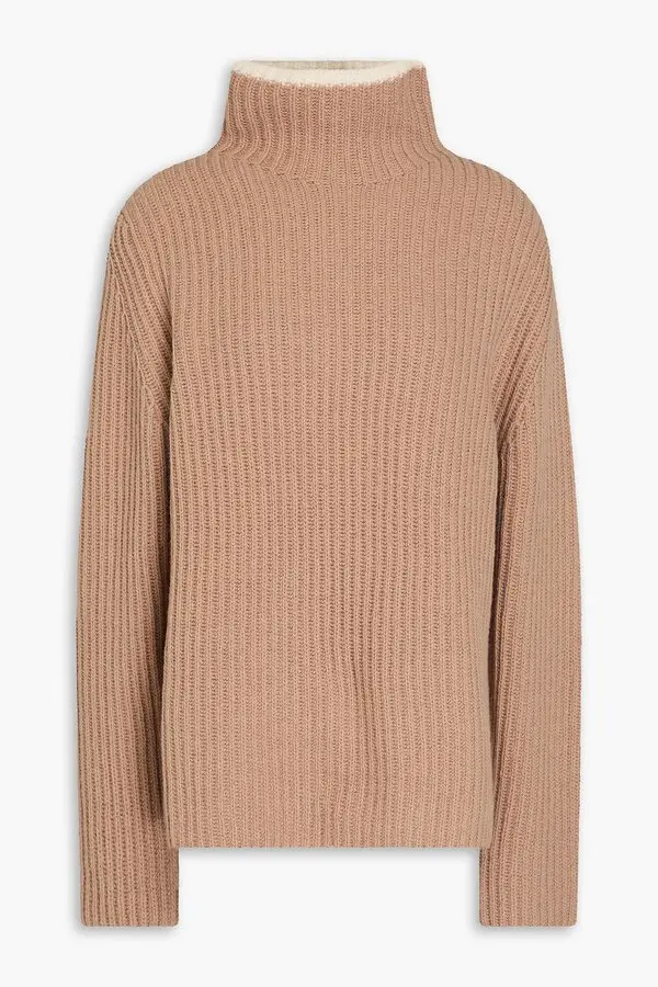 Theory Ribbed Wool-blend Turtleneck Sweater