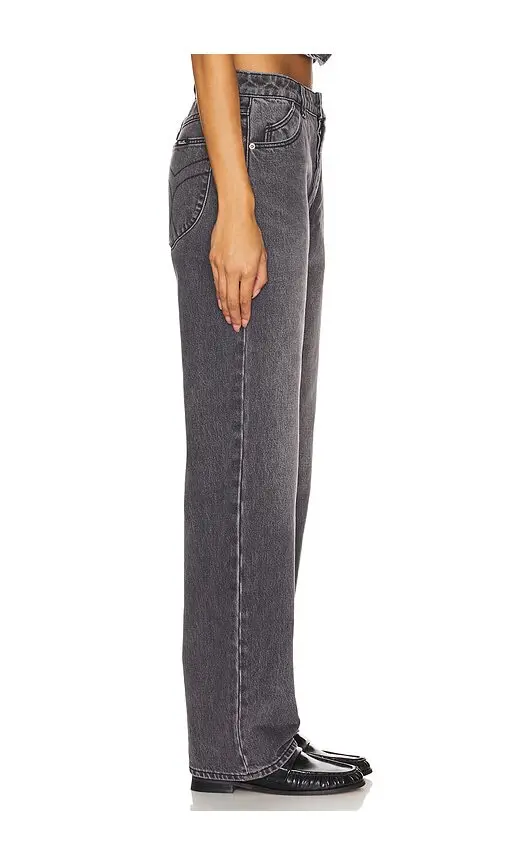 Rolla's 90s Relaxed Wide Leg Jeans - Grey