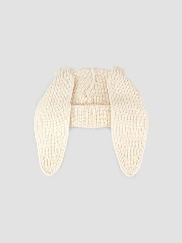 CHARLES JEFFREY Chunky Rabbit Beanie - Ecru
