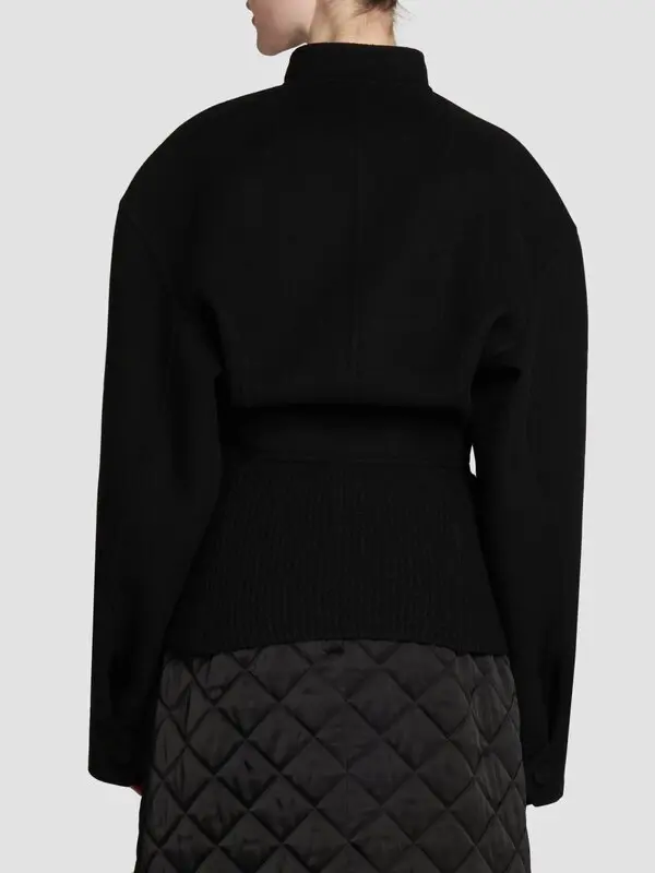 JIL SANDER Half Placket Wool Sweater