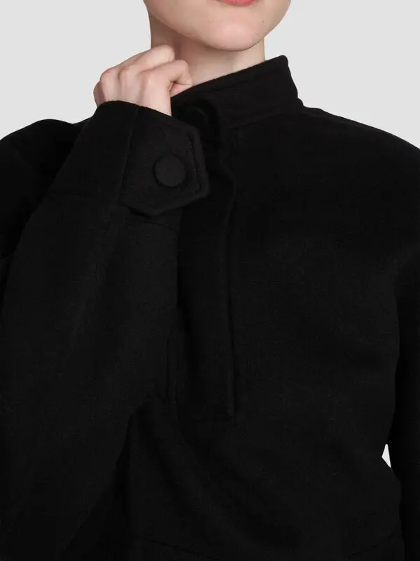 JIL SANDER Half Placket Wool Sweater