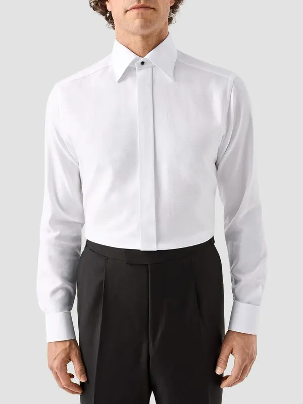 Eton Contemporary-fit Semi Solid Dobby Shirt