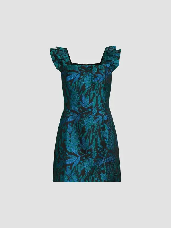 Lilly Pulitzer® Lolina Brocade Romper - Deep Lagoon