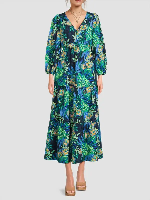 Lilly Pulitzer® Deacon Floral Empire Midi Dress