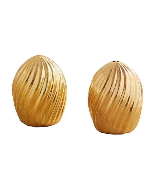L'Objet Ripple -plated Shakers - Gold