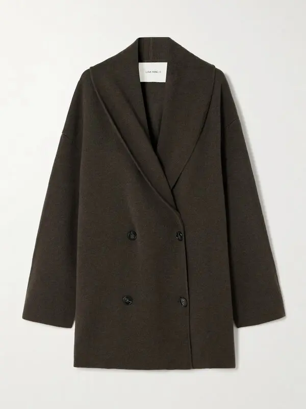 LISA YANG Linda Double-breasted Cashmere Cardigan