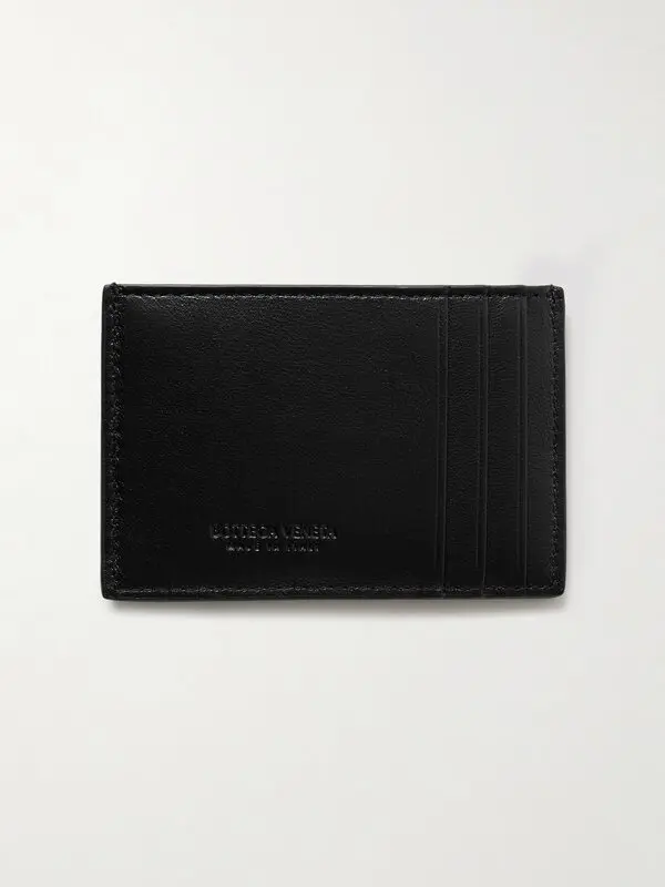 Bottega Veneta Cassette Intrecciato Leather Cardholder