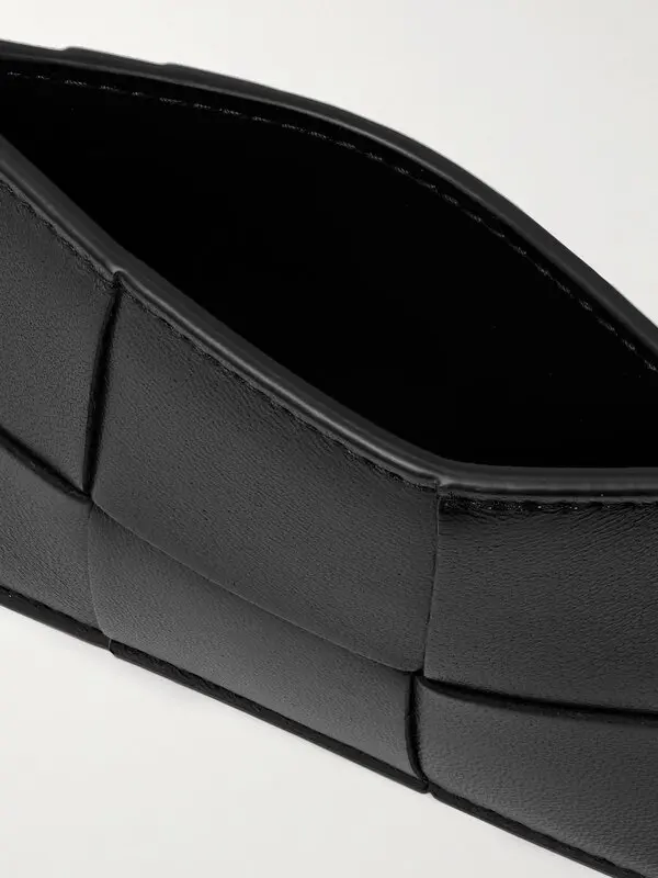 Bottega Veneta Cassette Intrecciato Leather Cardholder