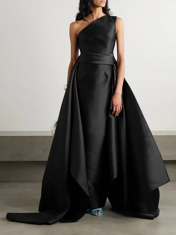 Solace London The Charo One-shoulder Gown