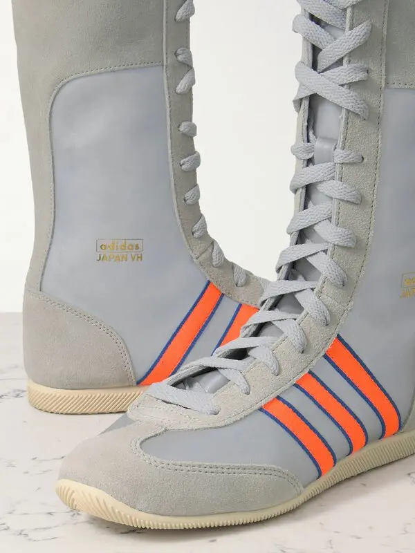 adidas gazelle silver green womens Vintage Adidas Boxing Boots (7)