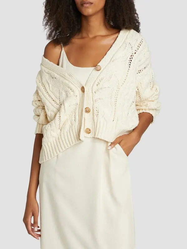 Jenni Kayne Audrey Cotton V-neck Cardigan