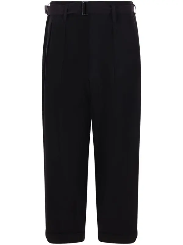 Yohji Yamamoto Belted Wool Trousers