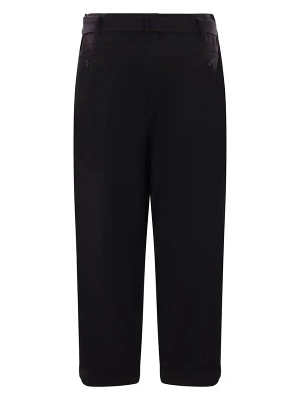 Yohji Yamamoto Belted Wool Trousers