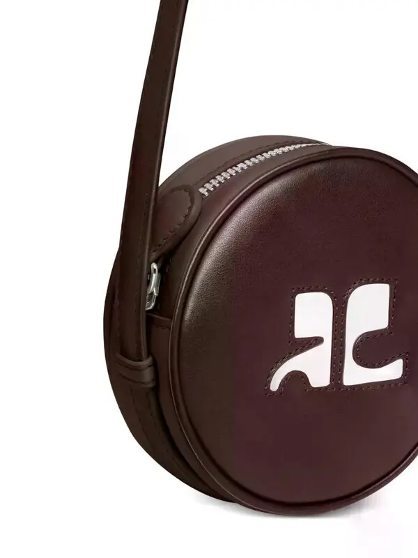 COURREGES Re-edition Small Circle Bag - Brown
