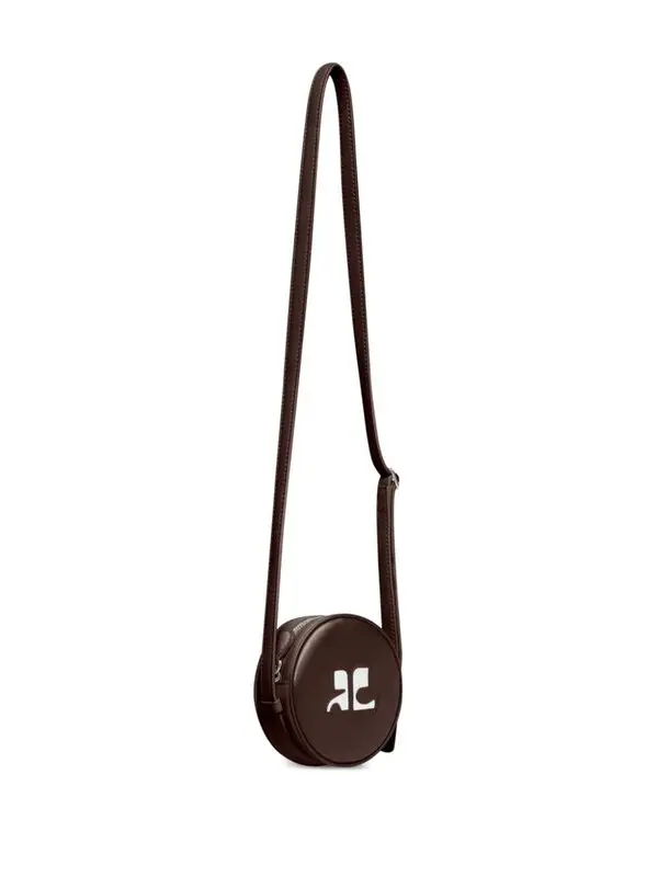 COURREGES Re-edition Small Circle Bag - Brown