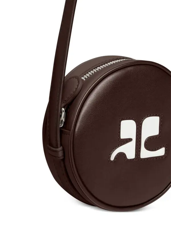 COURREGES Re-edition Small Circle Bag - Brown