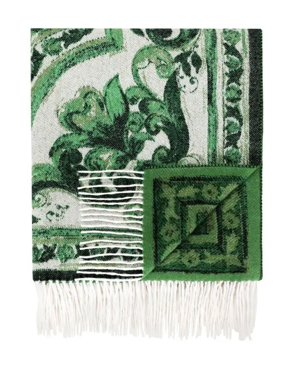Dolce & Gabbana Jacquard Cashmere Blanket