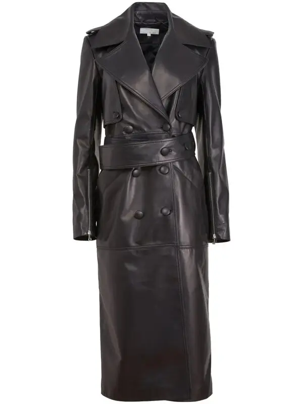FLEUR DU MAL Moto Leather Trench Coat