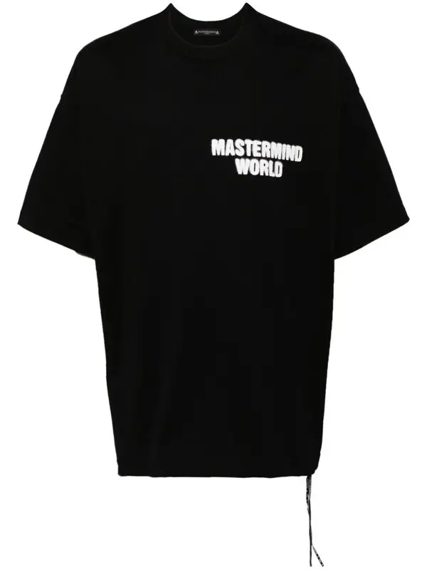 MASTERMIND WORLD Spray-paint Effect T-shirt - Black
