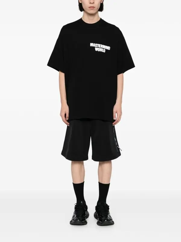 MASTERMIND WORLD Spray-paint Effect T-shirt - Black