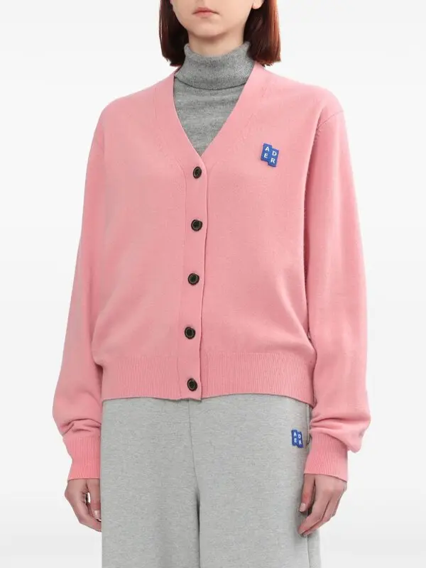 ADER ERROR Logo-appliqué Cardigan