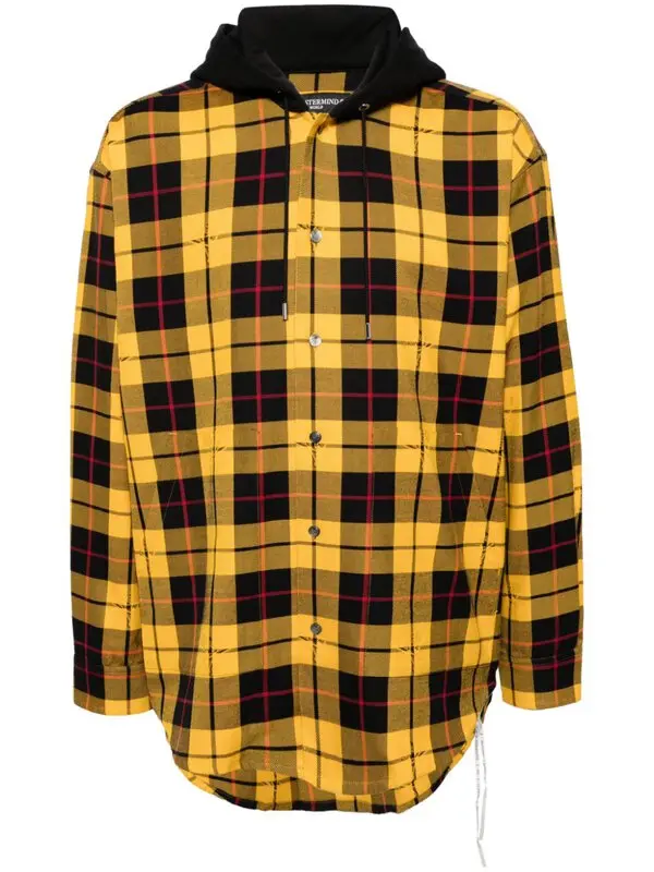 MASTERMIND WORLD Plaid Check Pattern Shirt